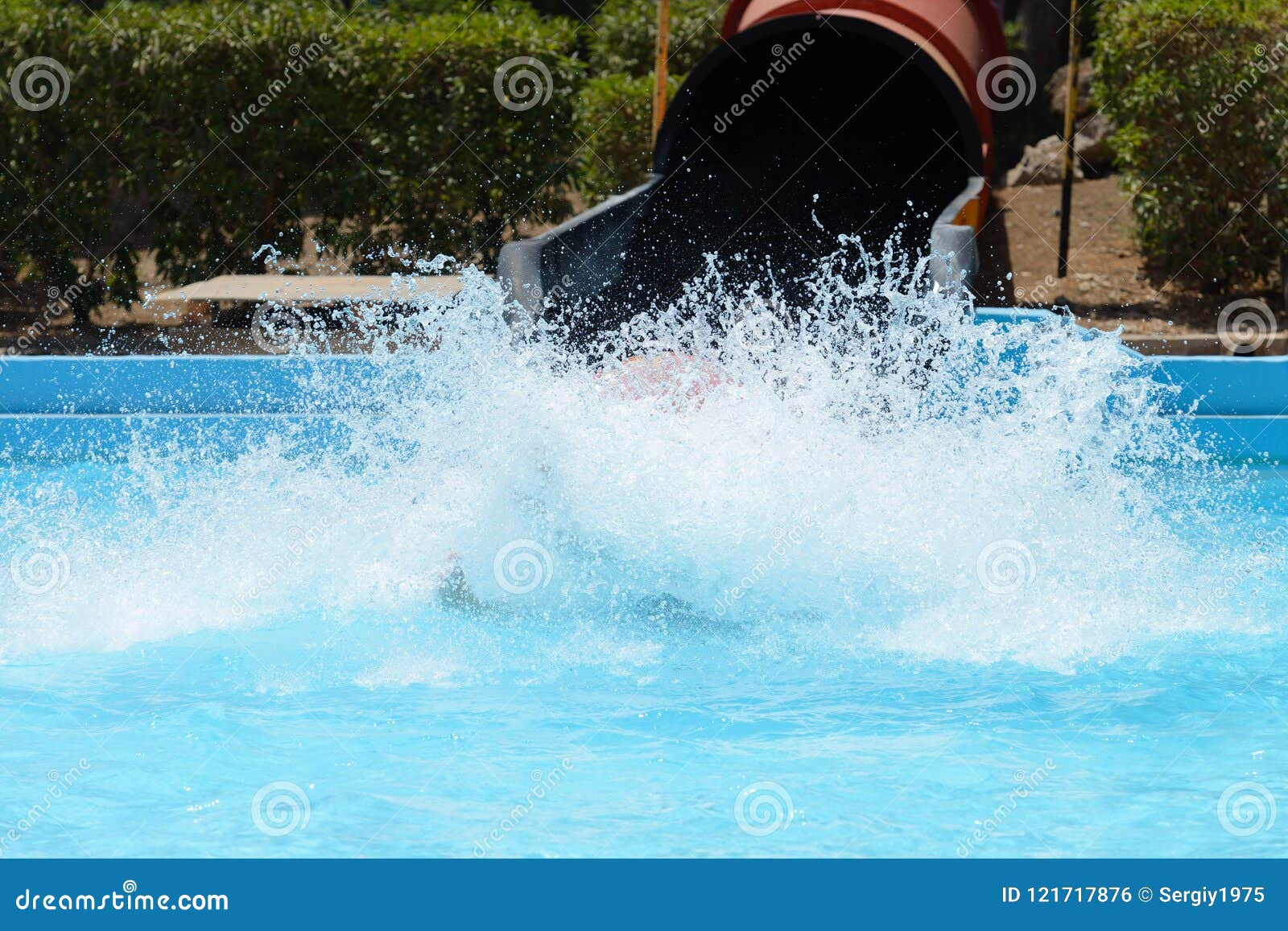 People Ride Water Slides in the Water Park Stock Photo - Image of ...