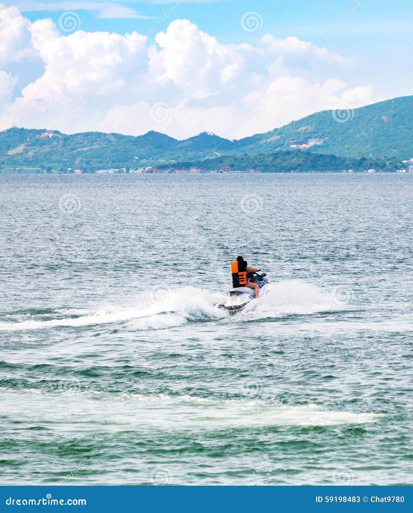 People Riding Jet Ski in the Sea Stock Image - Image of fast, vacation ...