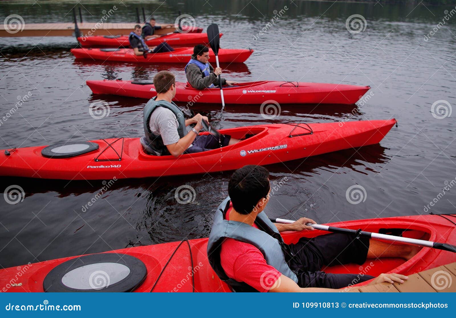 People Riding Kayaks Picture. Image: 109910813