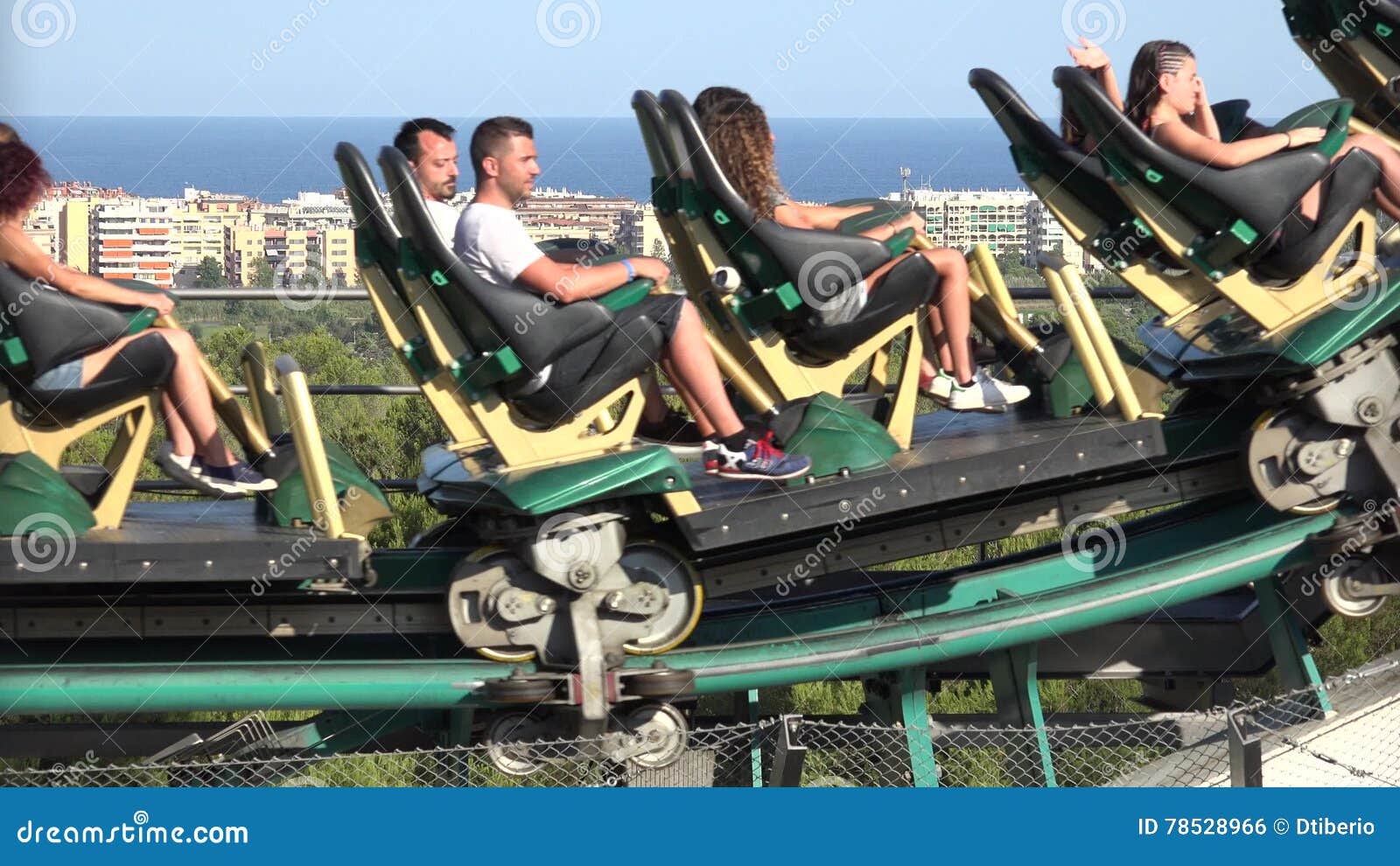 People Riding Roller Coaster Stock Footage - Video of humans, ride ...