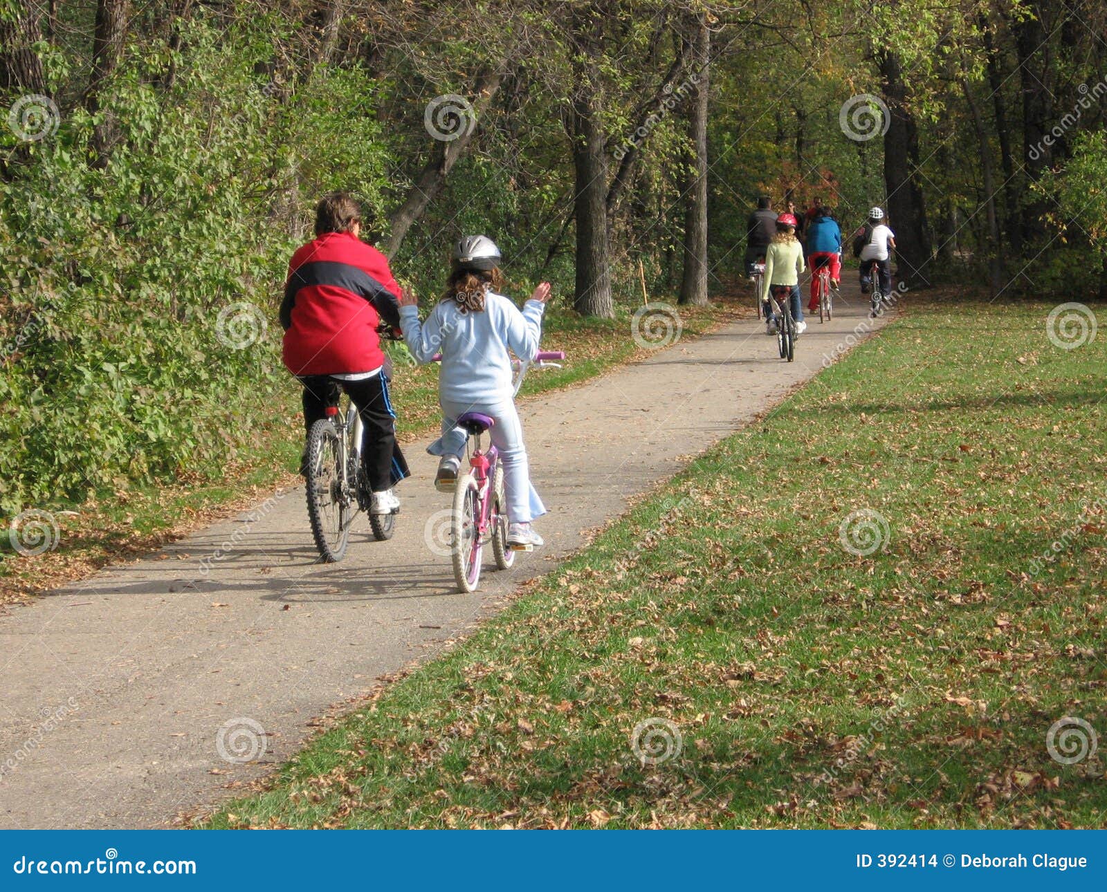 People Riding Their Bikes stock photo. Image of people - 392414