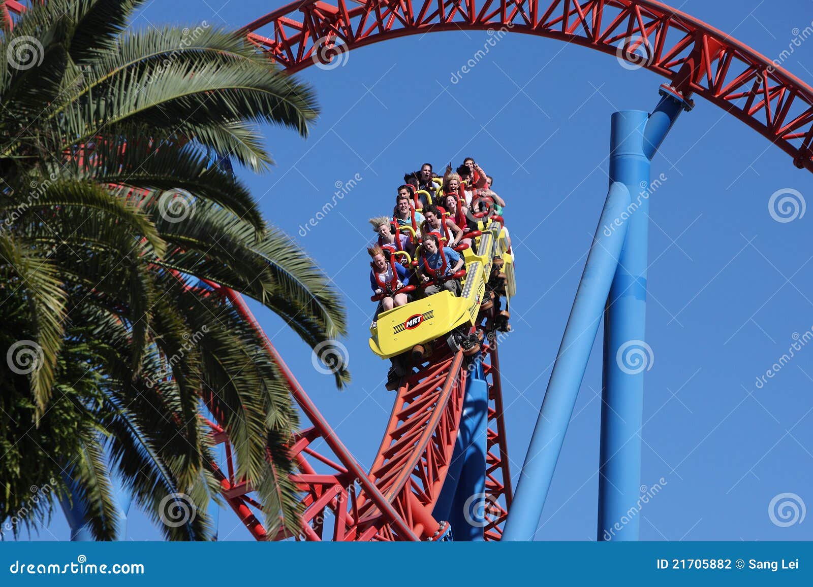 People in roller coaster editorial photography. Image of leisure - 21705882