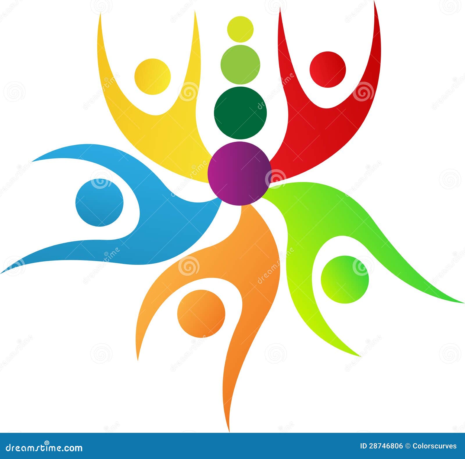 People rotation stock vector. Illustration of colors - 28746806