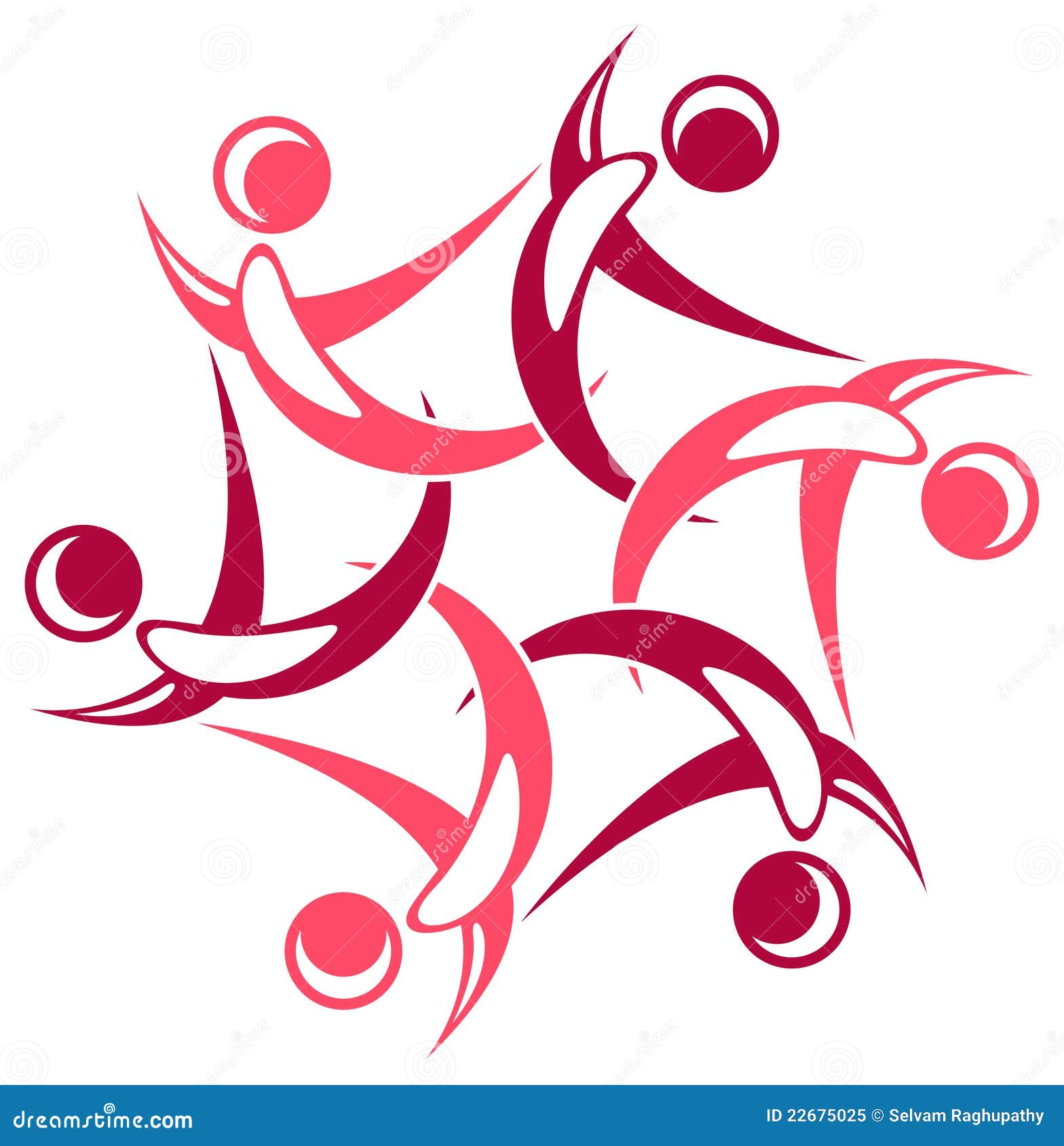 People round stock vector. Illustration of circle, silhouette - 22675025