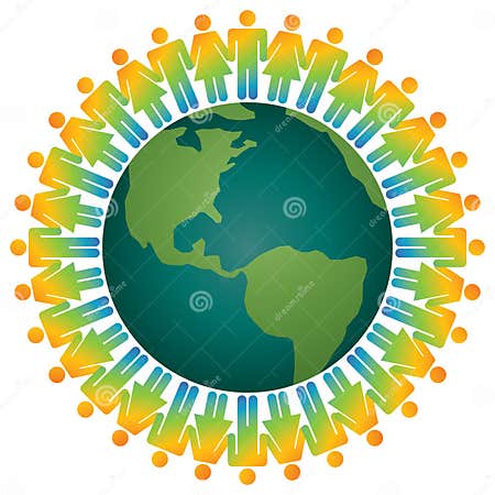 People round the world stock vector. Illustration of global - 14296546