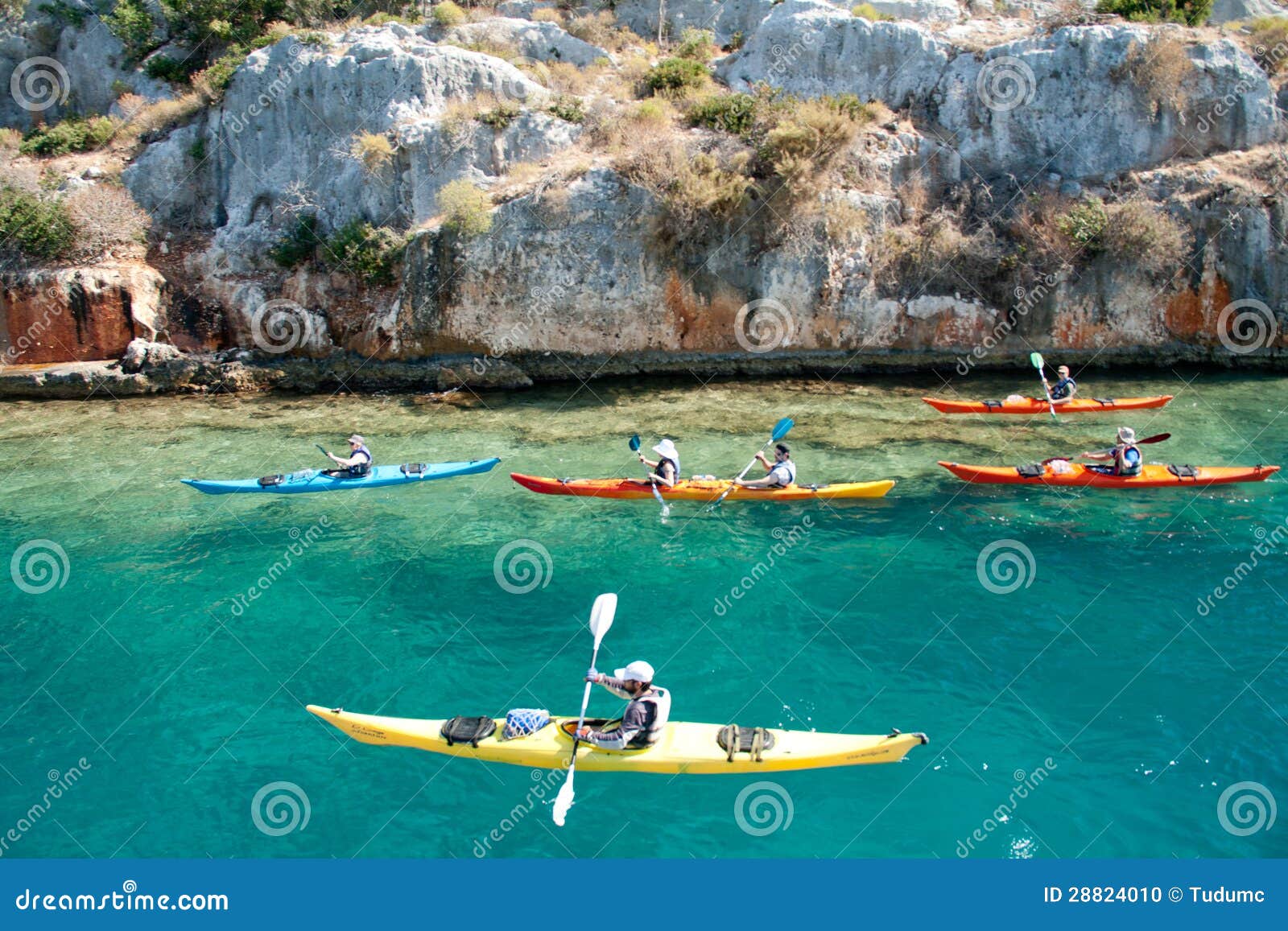 People rows kayaks at sea editorial image. Image of wave - 28824010
