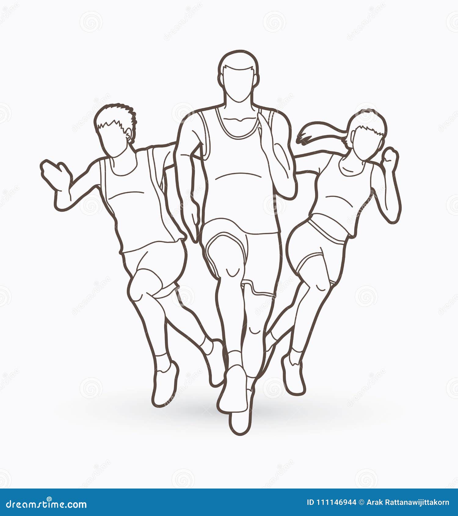 People Run, Runner ,Marathon Running, Team Work Running, Group of ...