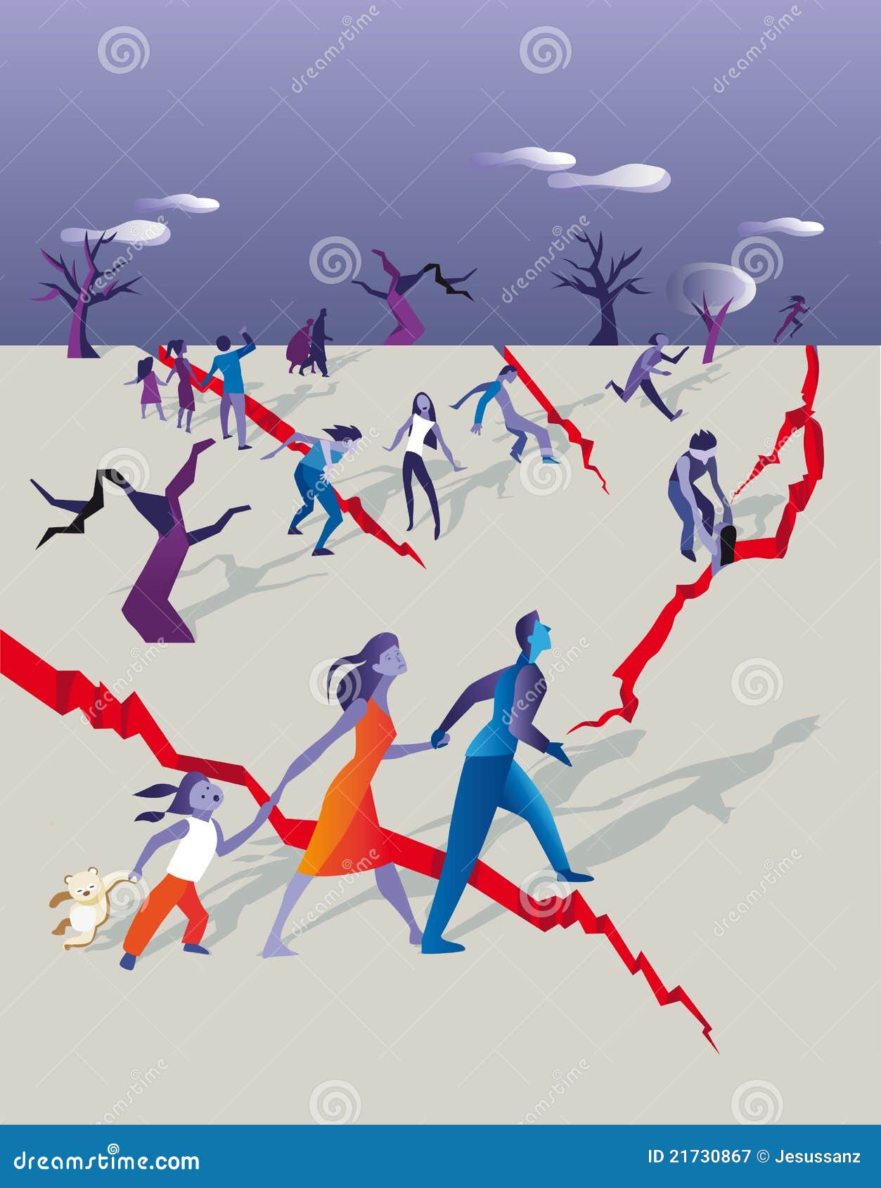 Earthquake Escape Infographics Vector Illustration | CartoonDealer.com ...