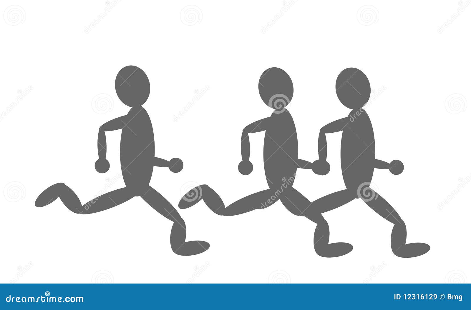 People running comic stock illustration. Illustration of movement ...