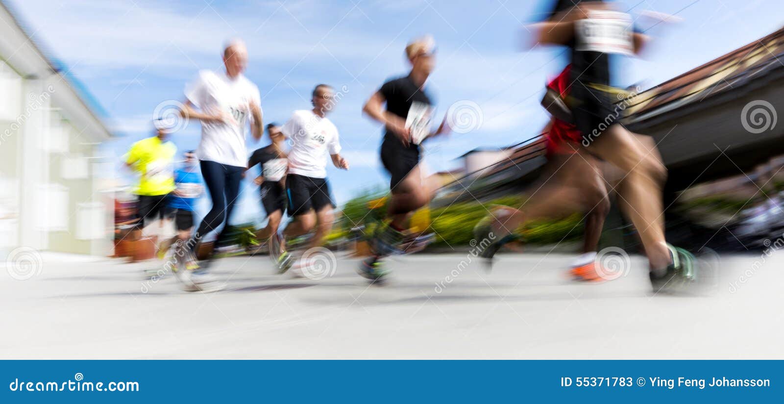 People in Running Competition Stock Image - Image of speed, exercising ...