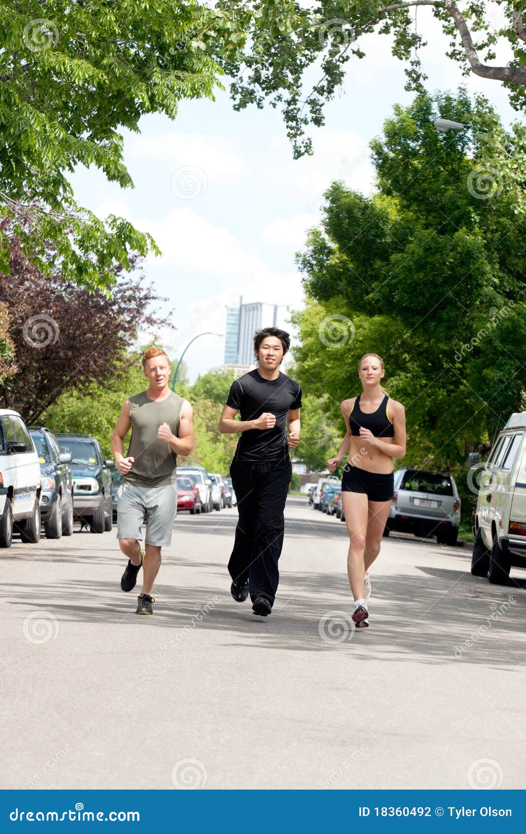 People Running on the Street Stock Photo - Image of street, healthy ...