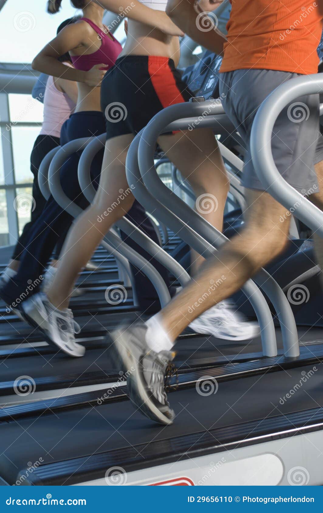People Running on Treadmill Stock Photo - Image of latin, exercising ...