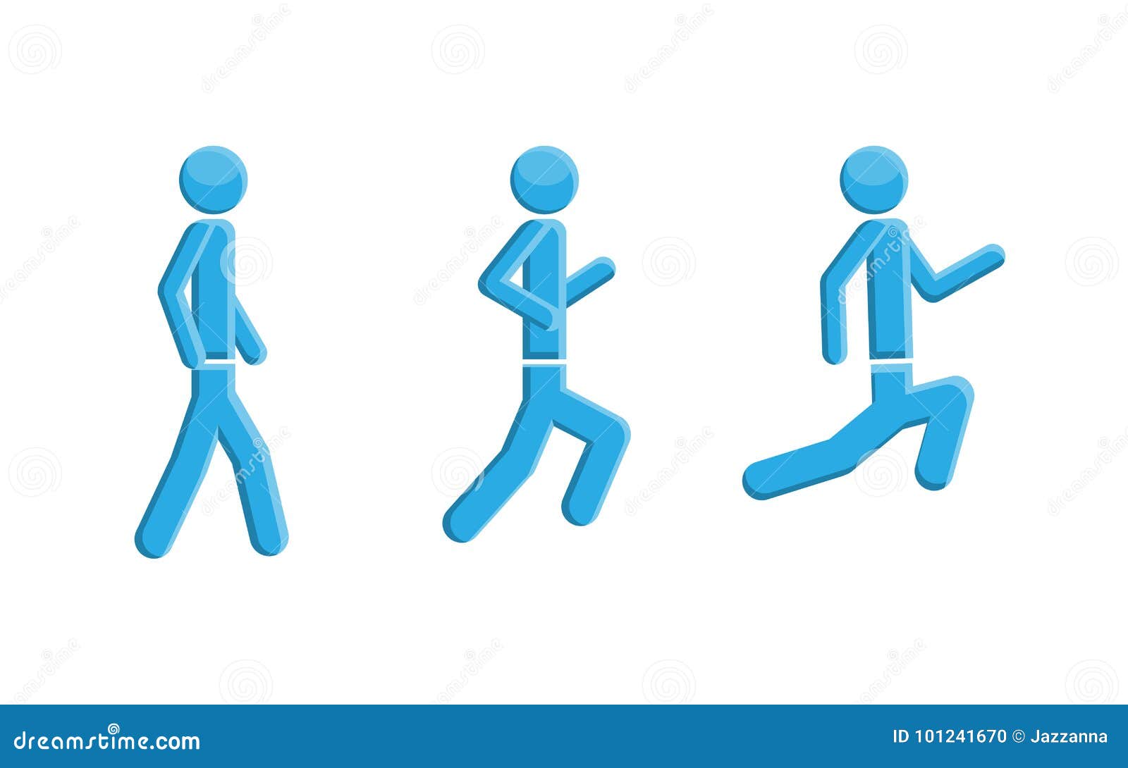 People Running Walking Symbol Stock Vector - Illustration of pace, sign ...