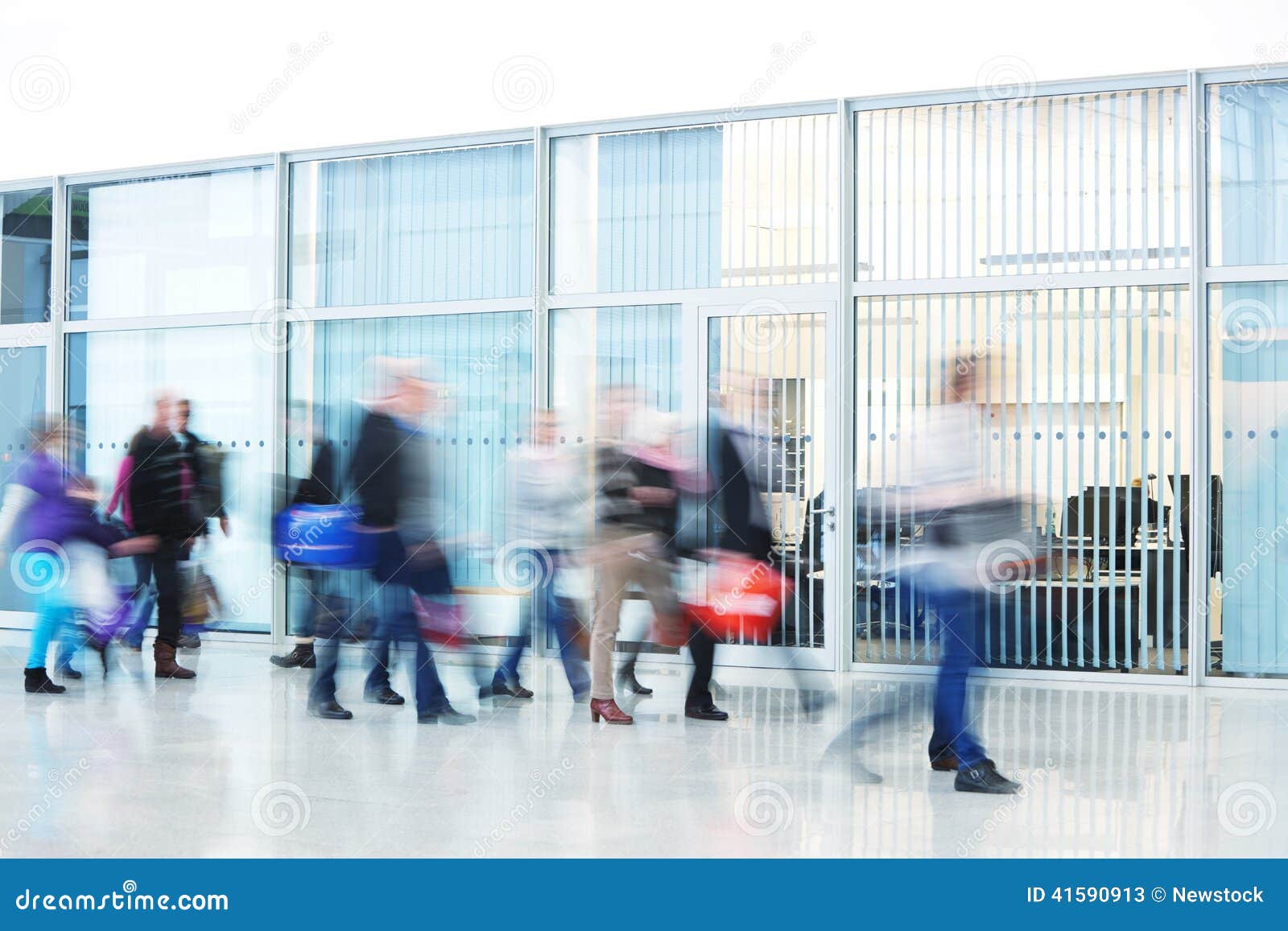 People Rushing through Corridor, Motion Blur Editorial Stock Photo ...