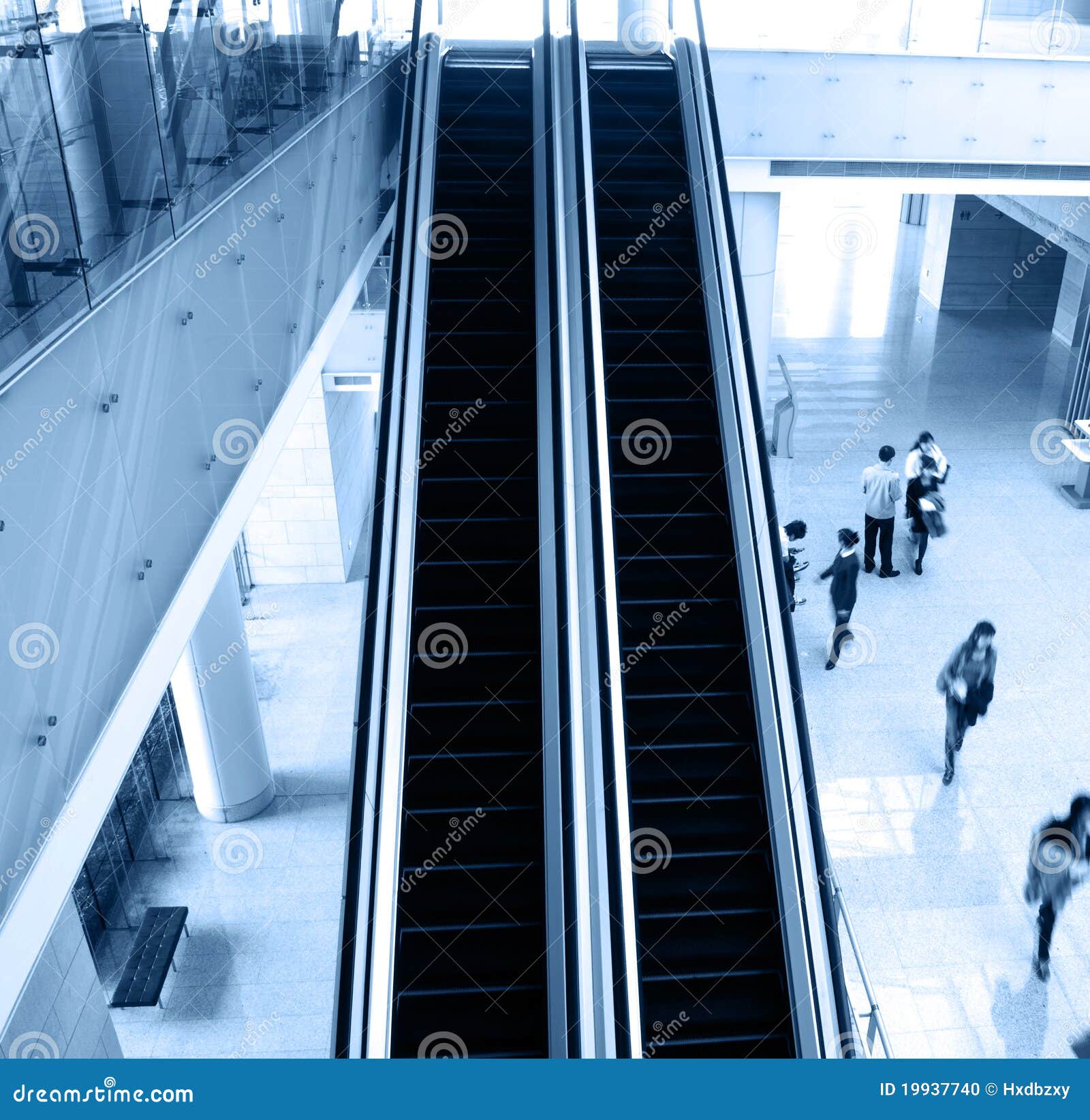 People Rushing on Escalator Stock Photo - Image of escalator, modern ...