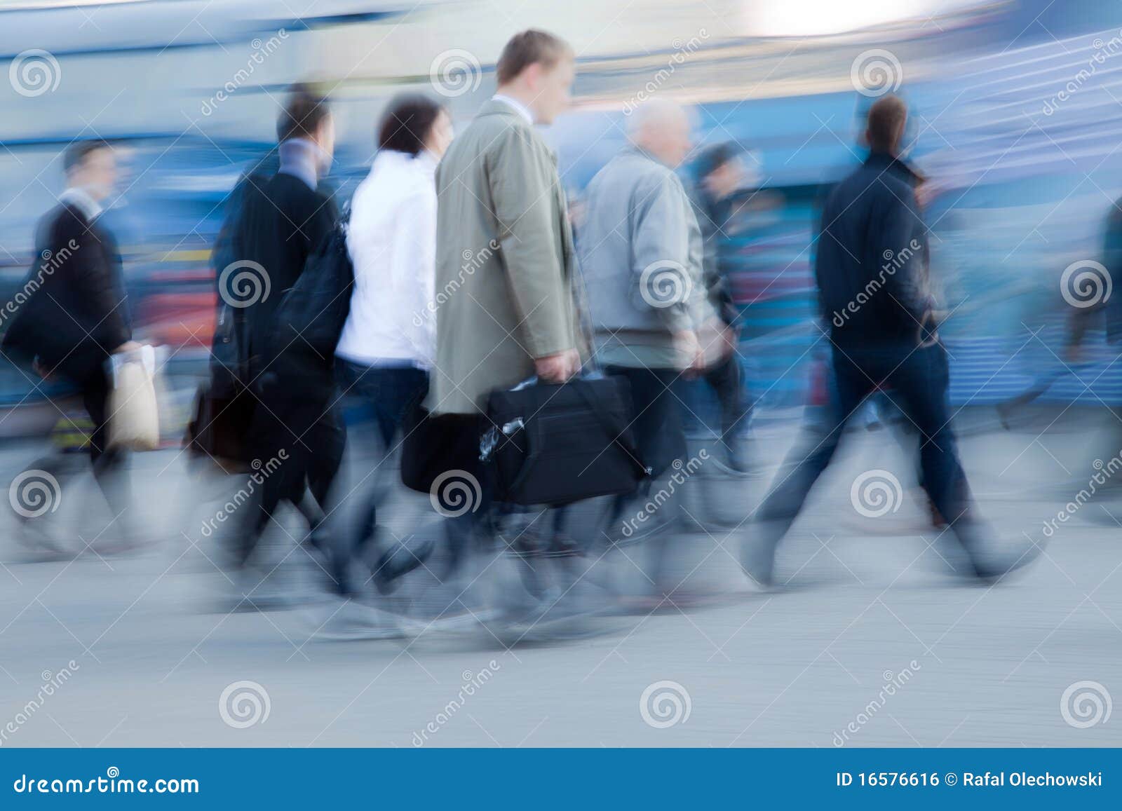 People Rushing To Work Royalty Free Stock Image - Image: 16576616