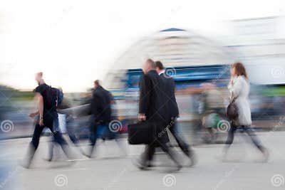 People rushing to work stock photo. Image of morning - 18332744