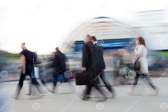 People rushing to work stock photo. Image of morning - 18332744