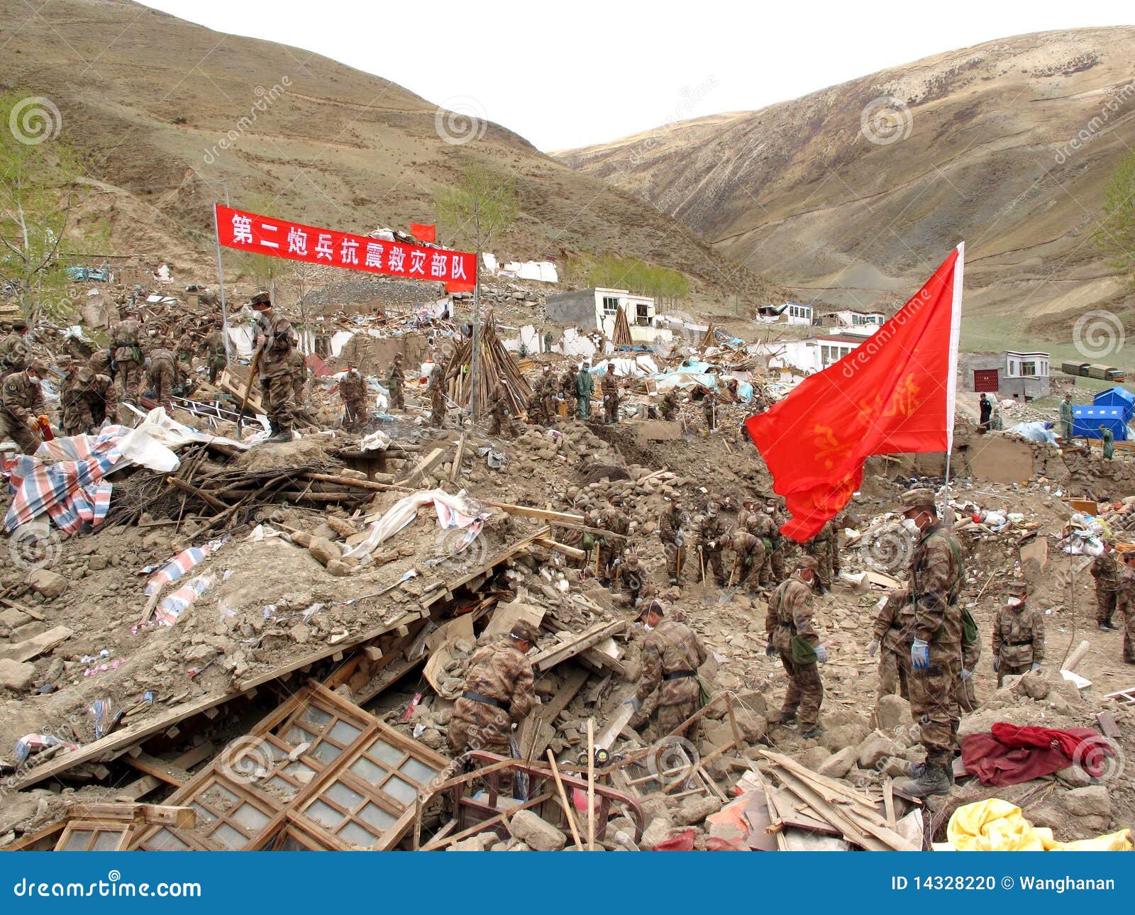 People S Liberation Army is Working on Relief Editorial Image - Image ...