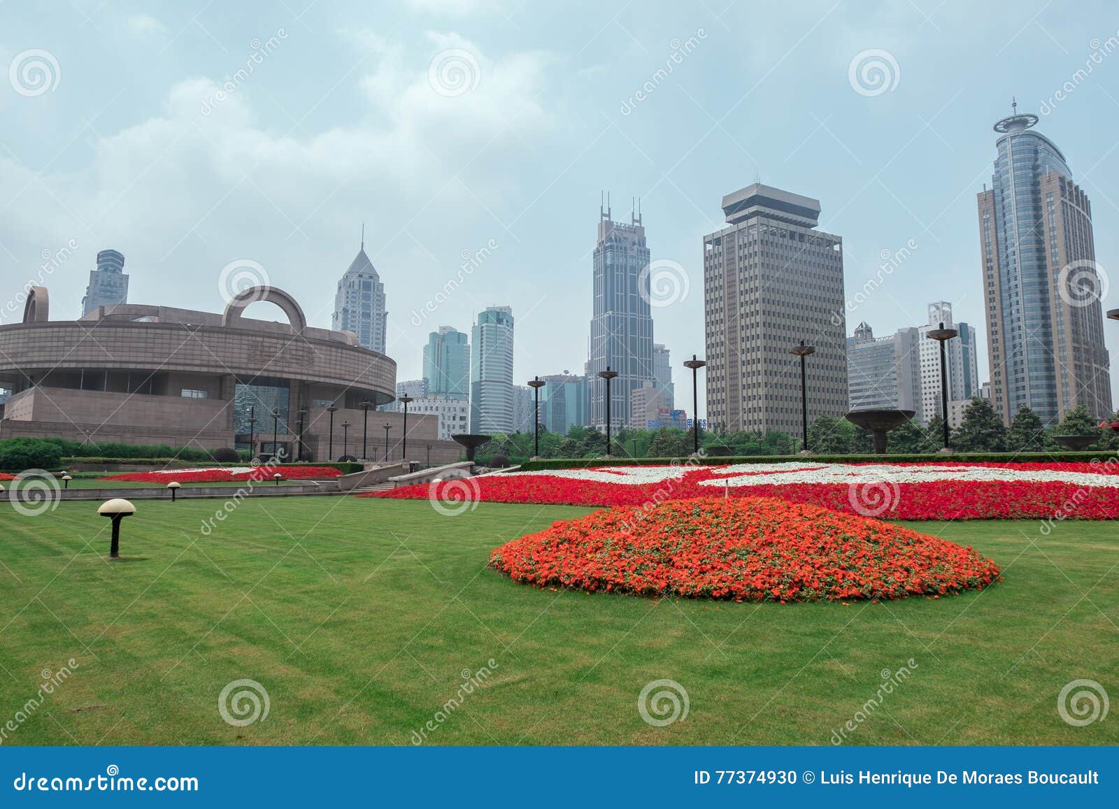People s Square Shanghai stock photo. Image of modern - 77374930