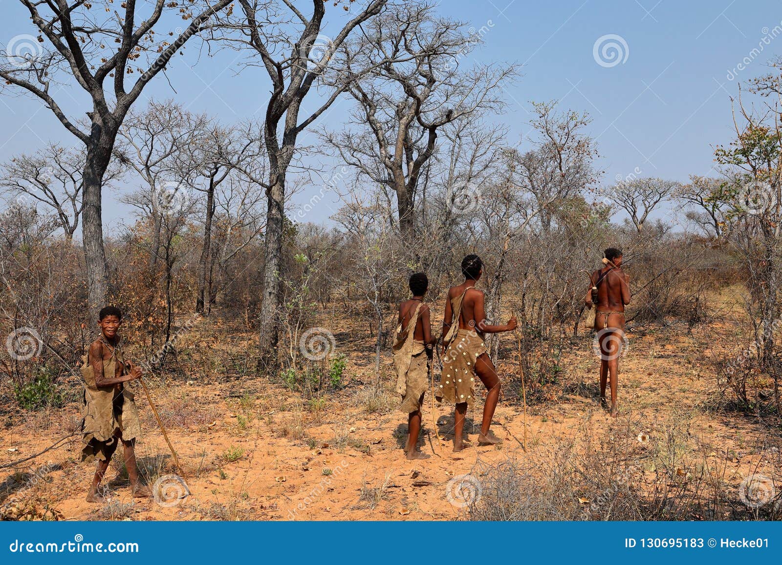 People of the San Tribe in Namibia Stock Image - Image of hunter, namib ...