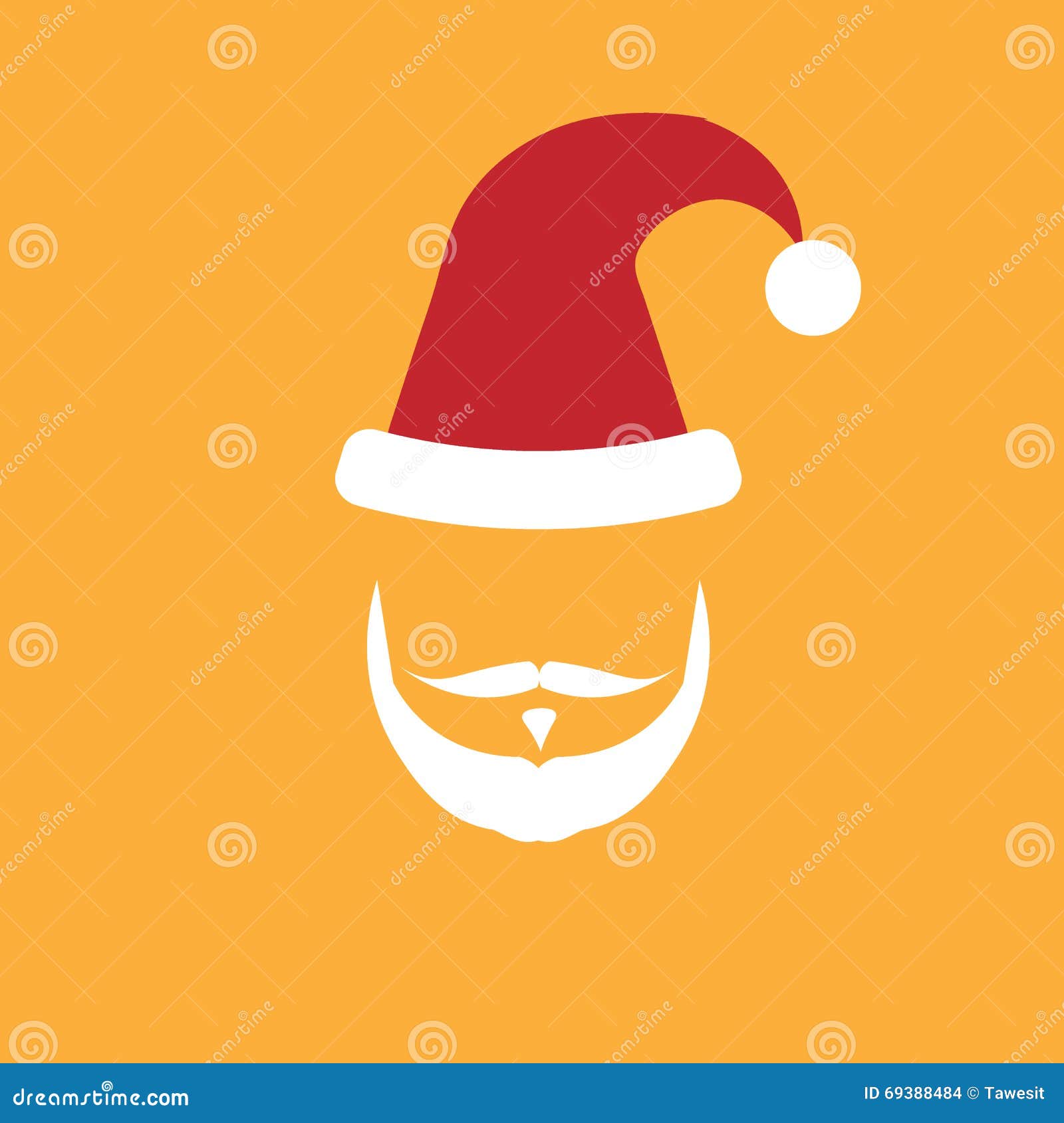 People Santa face stock vector. Illustration of isolated - 69388484