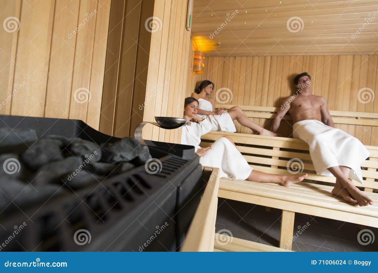 People in the sauna stock photo. Image of lifestyle, therapy - 71006024