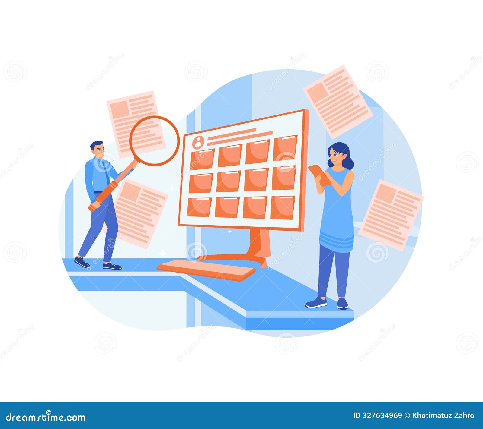 People Save Files in File Managers. Employees Search and Index File ...