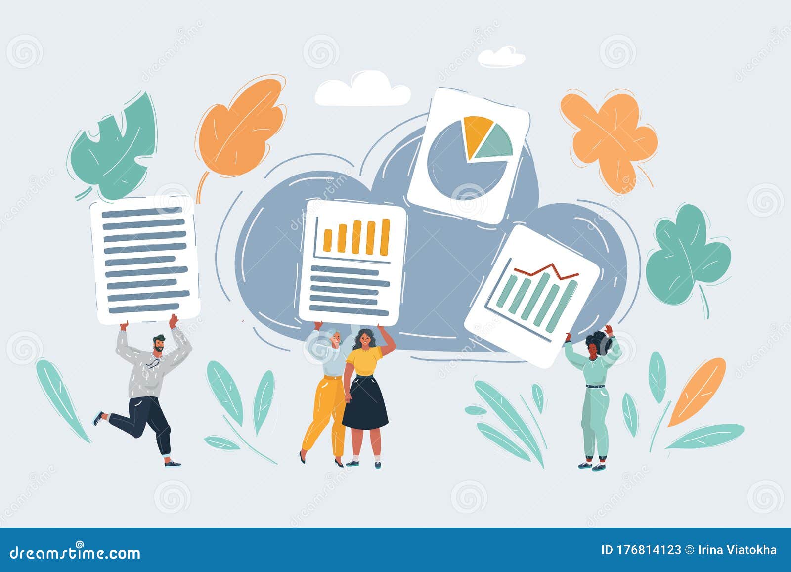 3D Man With Backup Team Royalty-Free Stock Photo | CartoonDealer.com ...