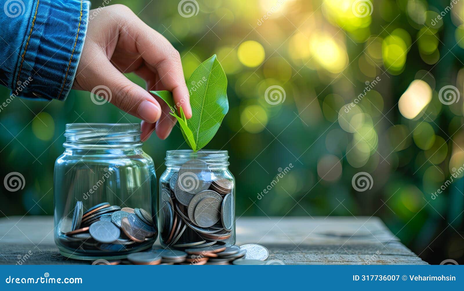 People Saving Money and Invest Concept. Stock Illustration ...