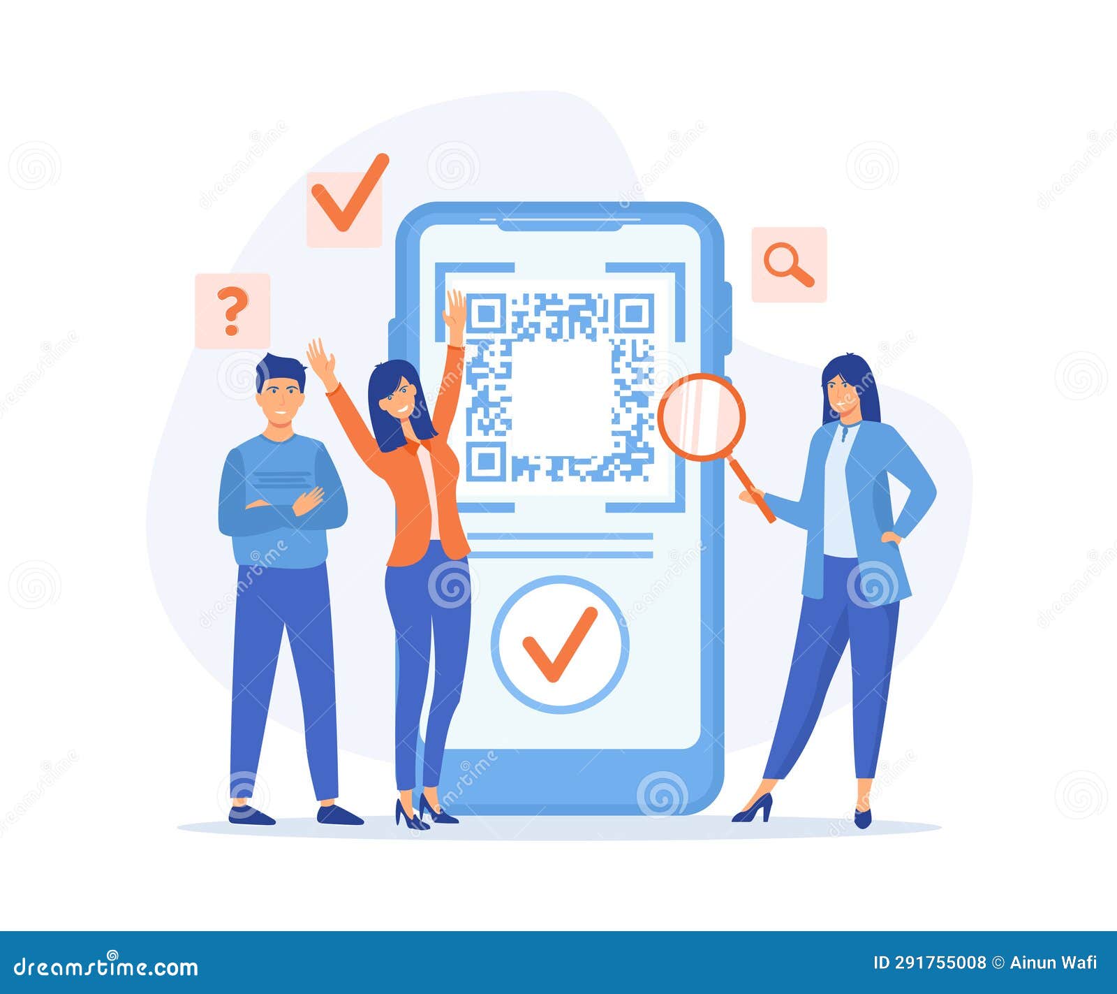 People Scanning Qr Code for Payment Via Smartphone. Smart Technology ...