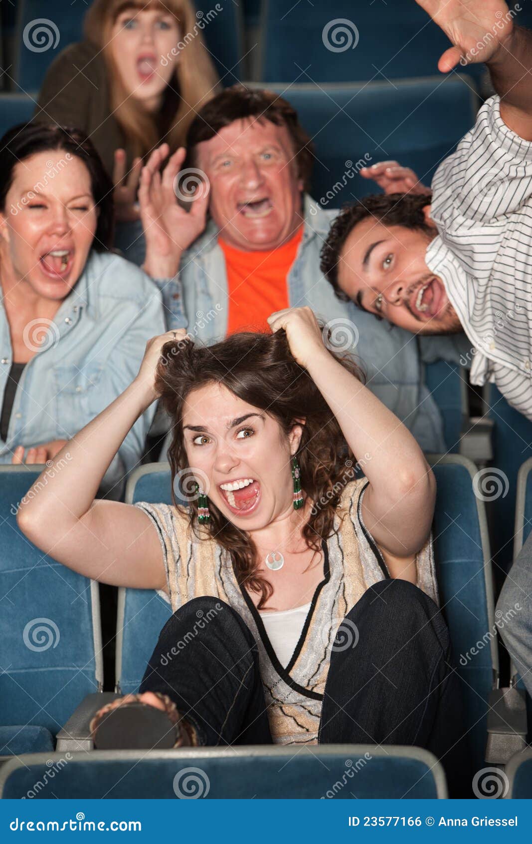 People Screaming in Theater Stock Photo - Image of male, crazy: 23577166