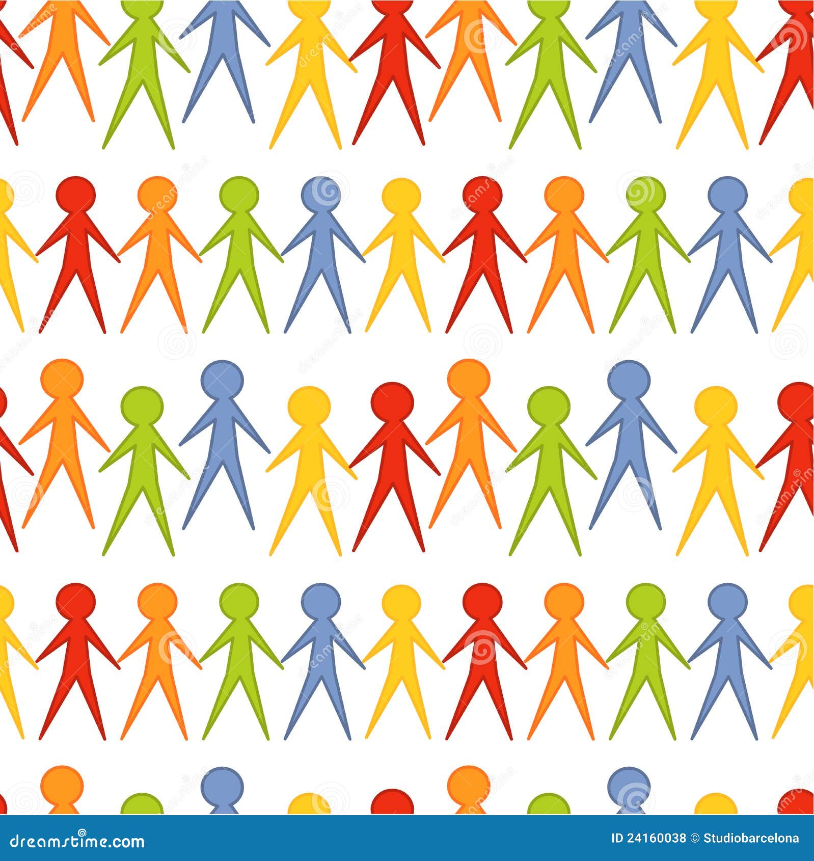 People seamless pattern stock vector. Illustration of background - 24160038