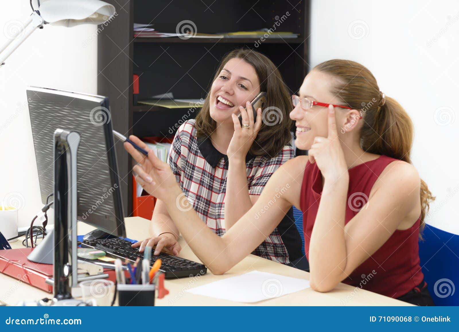 People Searching on Internet Stock Photo - Image of advertisement, desk ...