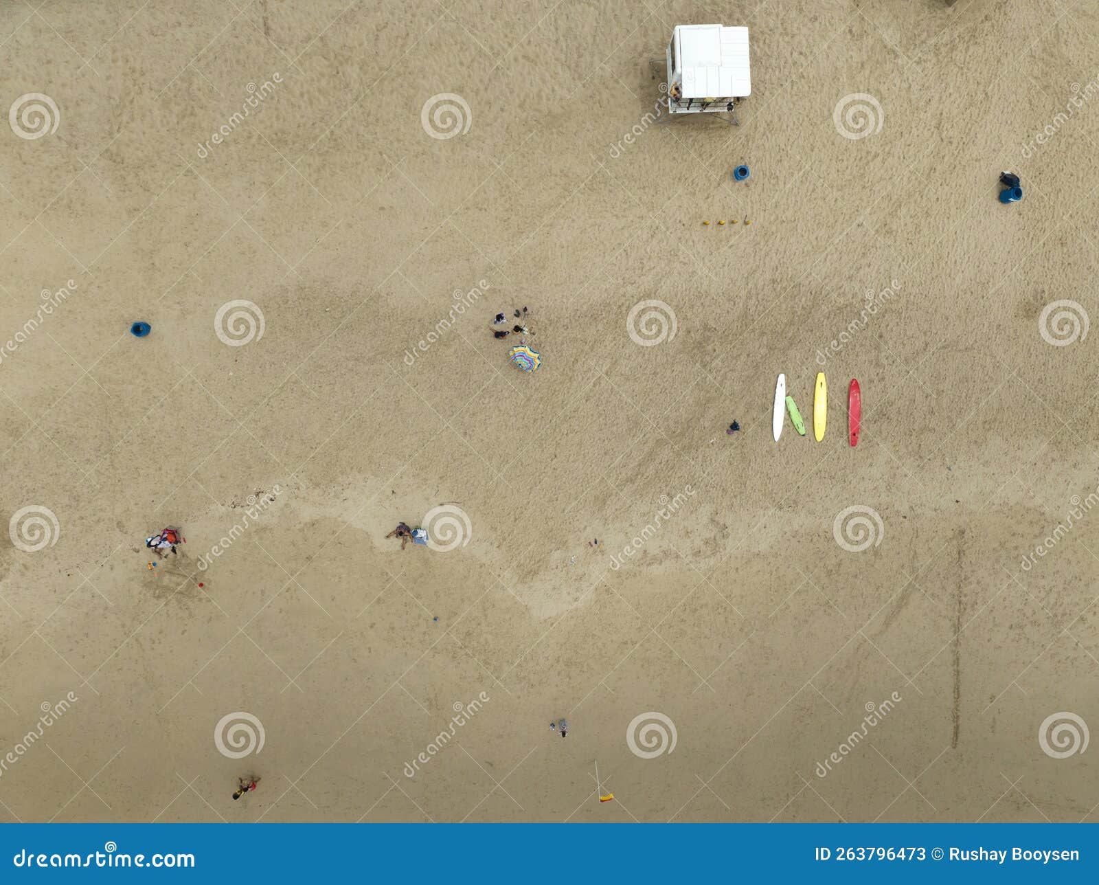 Birds Eye View of People at the Beach Stock Image - Image of beautiful ...