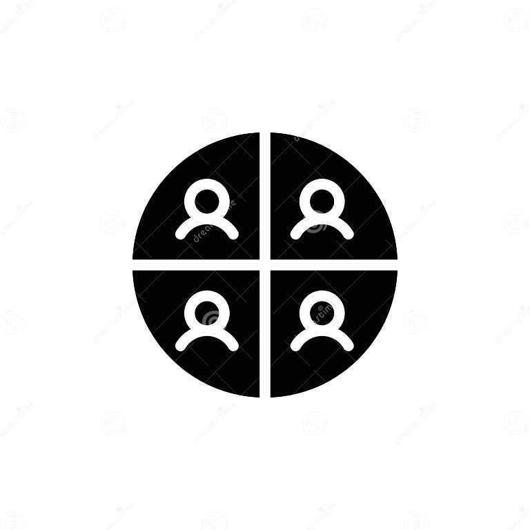 People Segmentation Icon Web Design in Vector Stock Vector ...