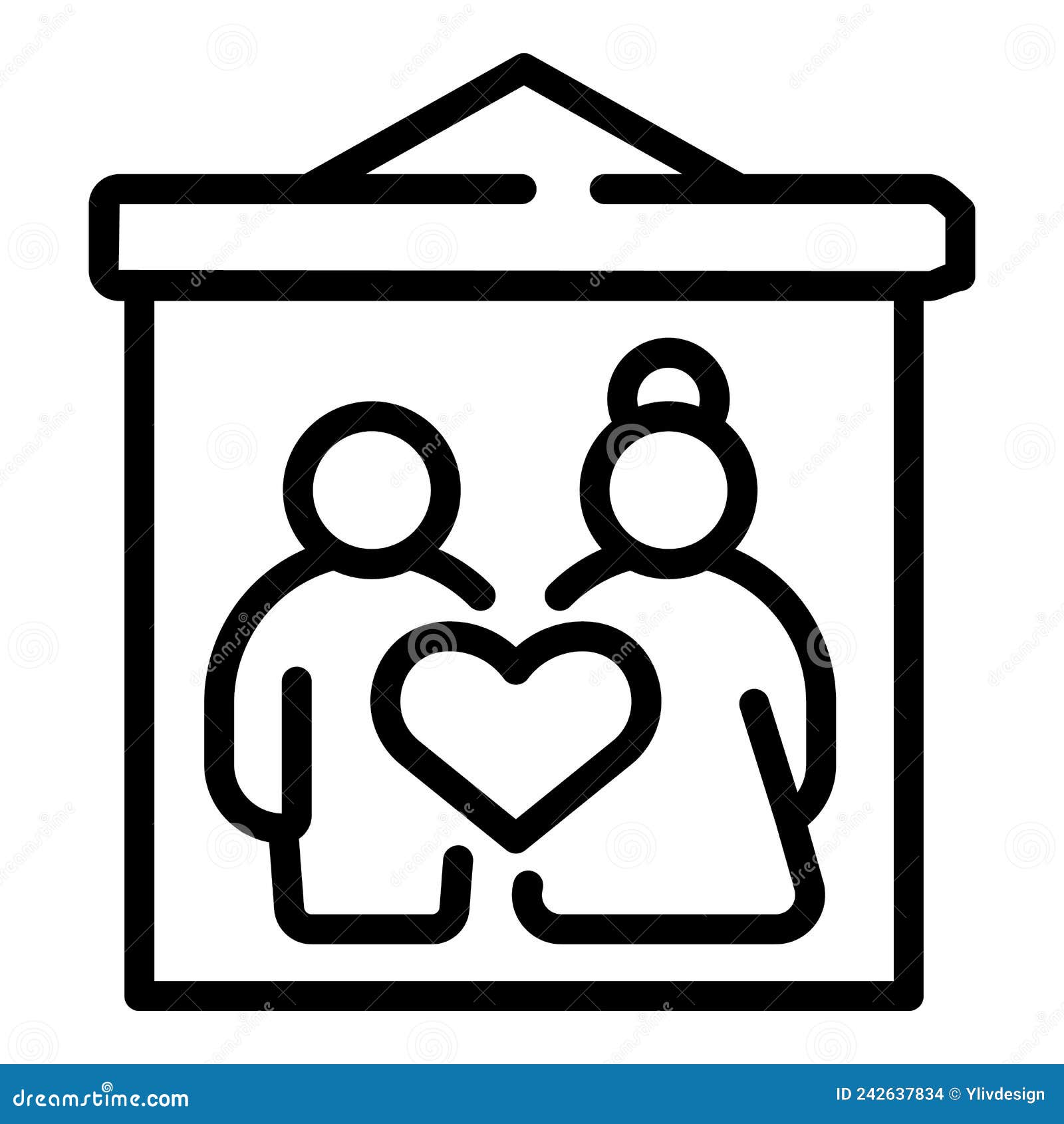 People Self Isolation Icon Outline Vector. Home Quarantine Stock Vector ...