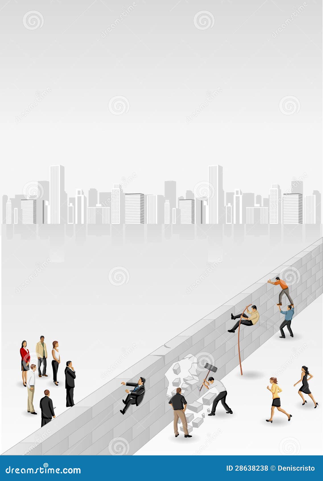 People Separated Brick Wall Stock Images - Download 2 Photos