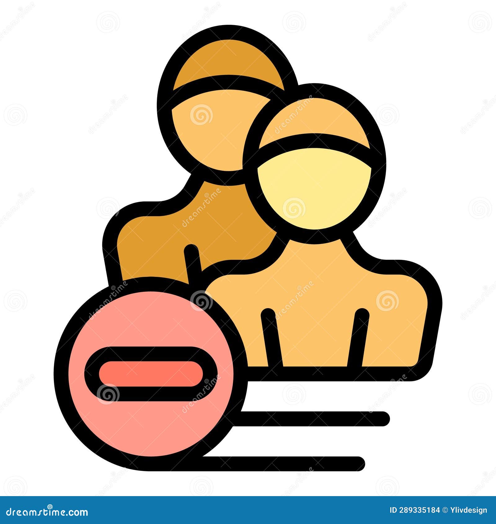 People Service Icon Vector Flat Stock Vector - Illustration of disable ...