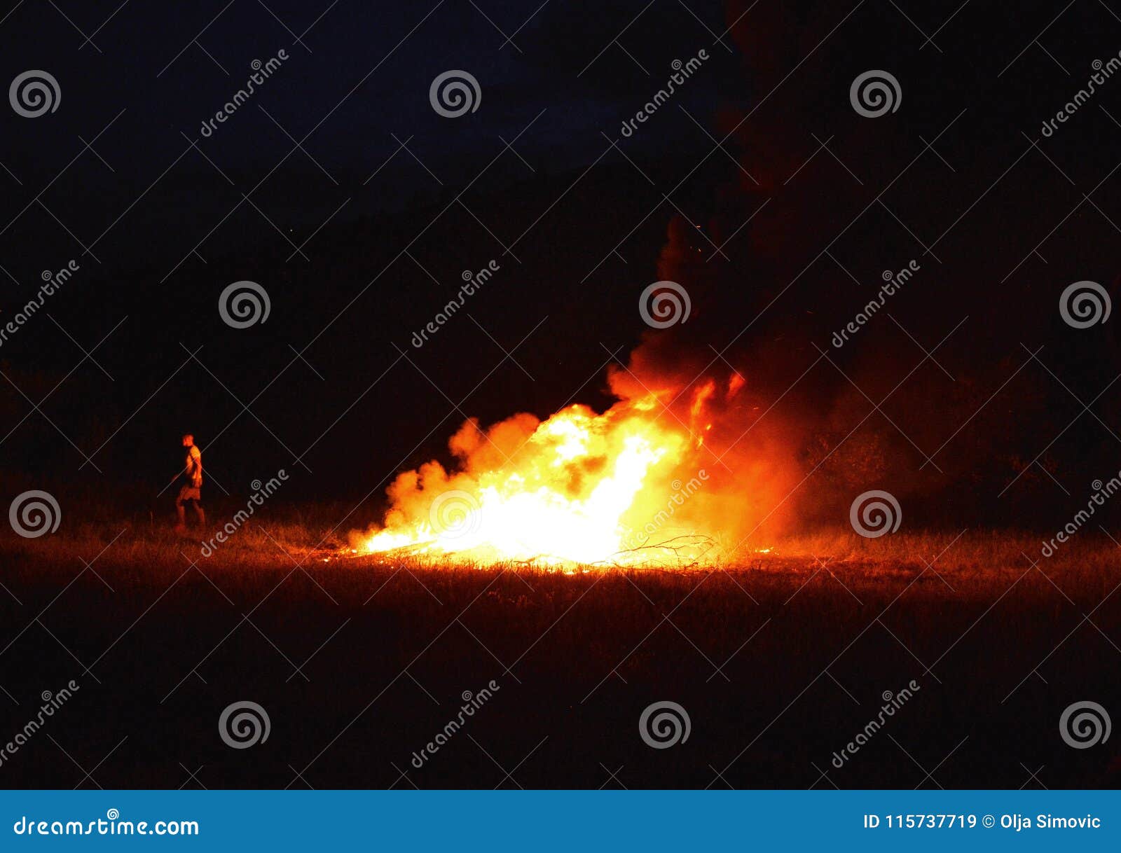 People set fire to fire stock image. Image of people - 115737719