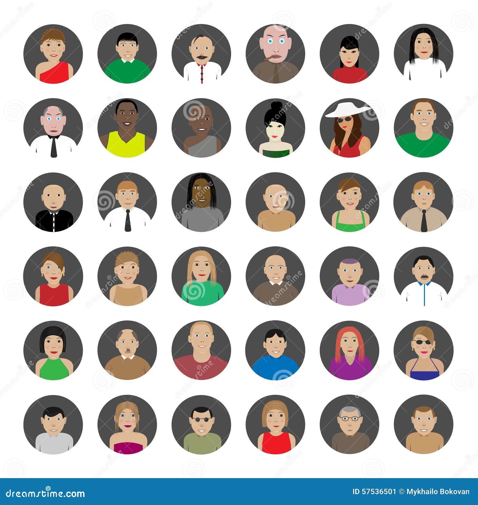 People set stock vector. Illustration of community, geography - 57536501