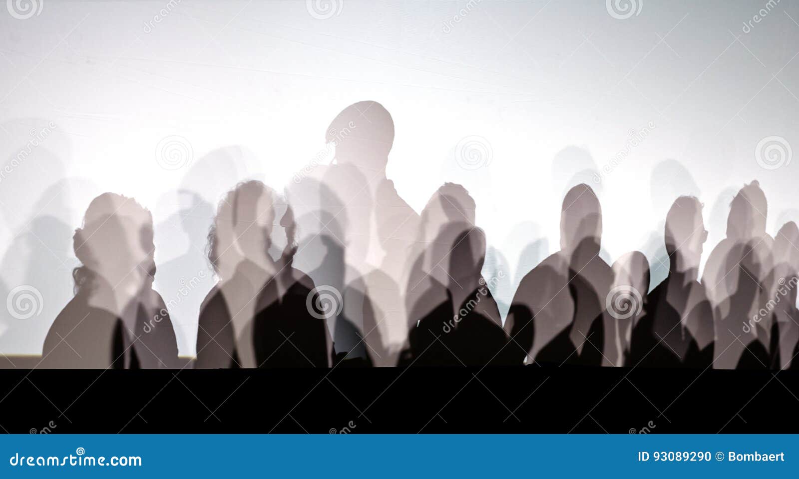 Shadows Of People Walking In The City Stock Photography | CartoonDealer ...
