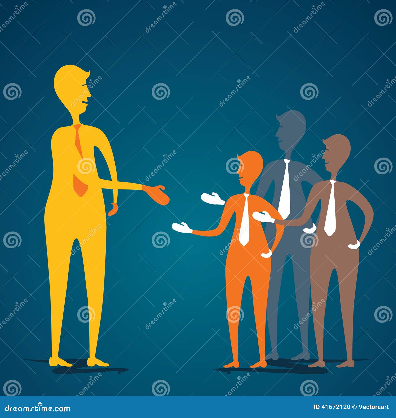 People shake hand stock vector. Illustration of message - 41672120