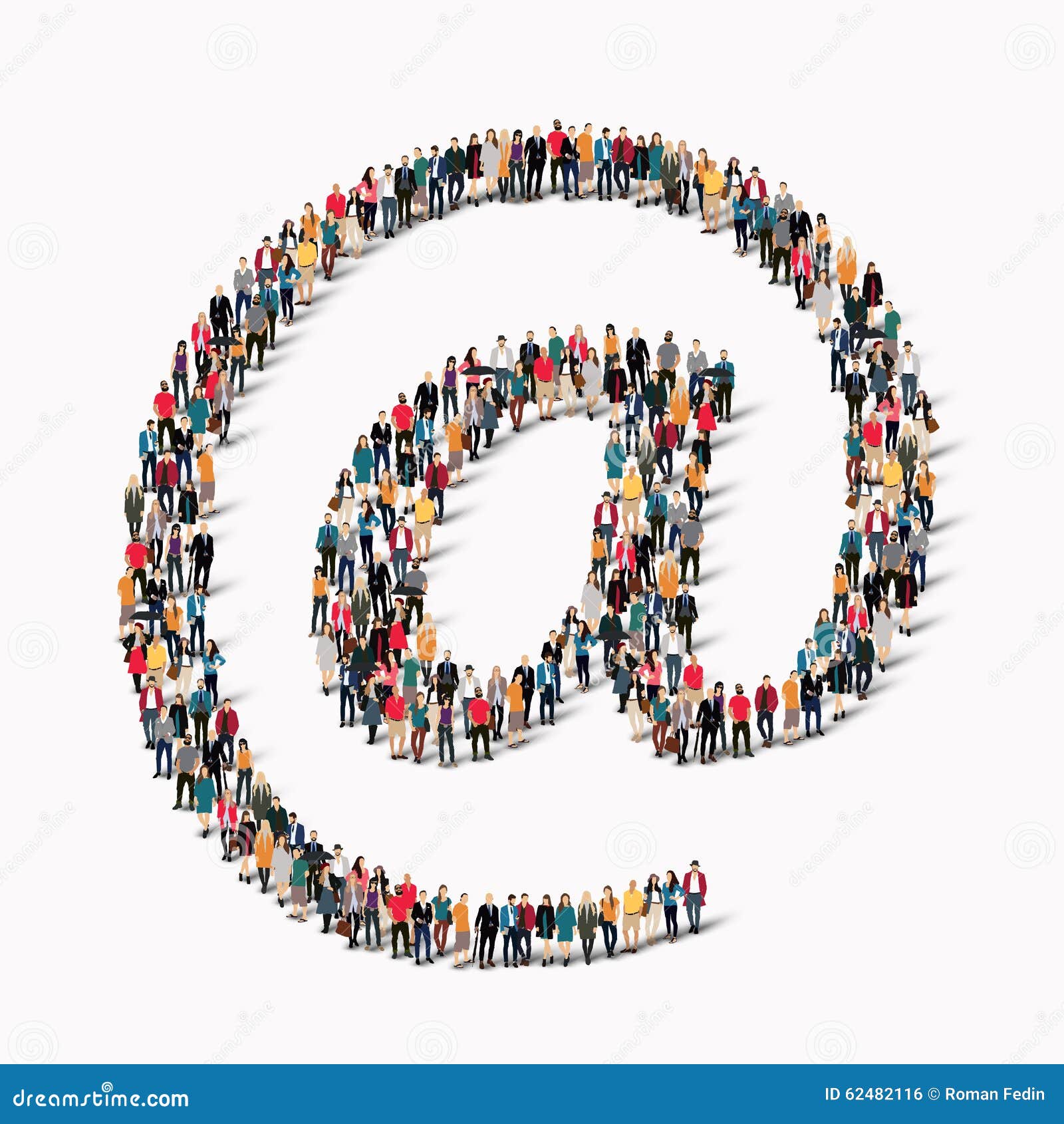 People Shape Commercial at Sign Stock Vector - Illustration of banking ...