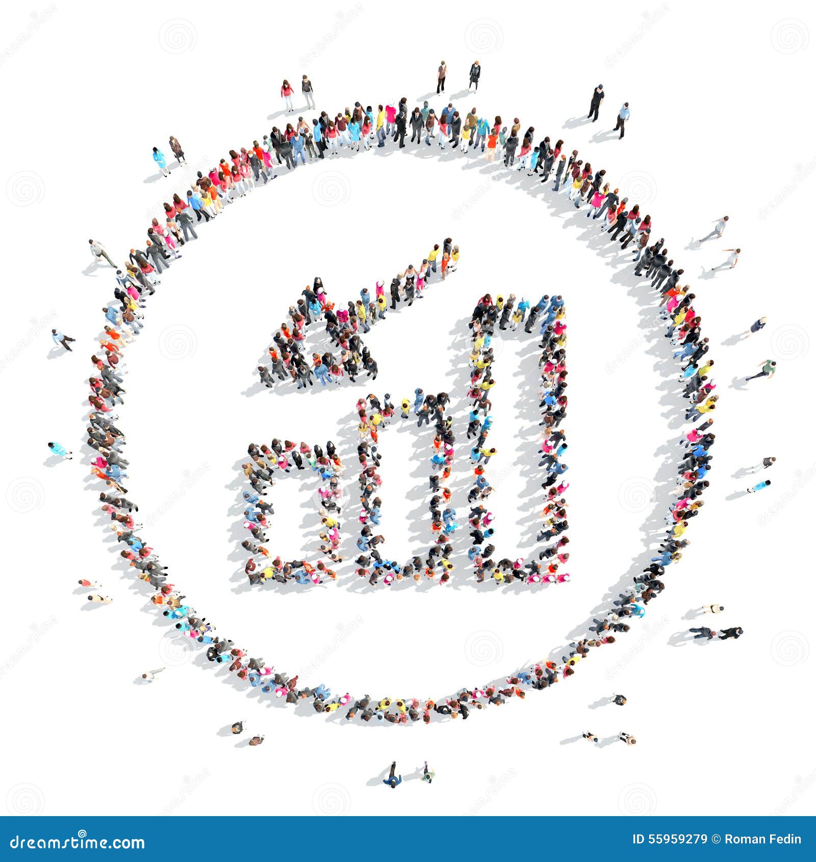 People in the Shape of a Graph. Stock Illustration - Illustration of ...