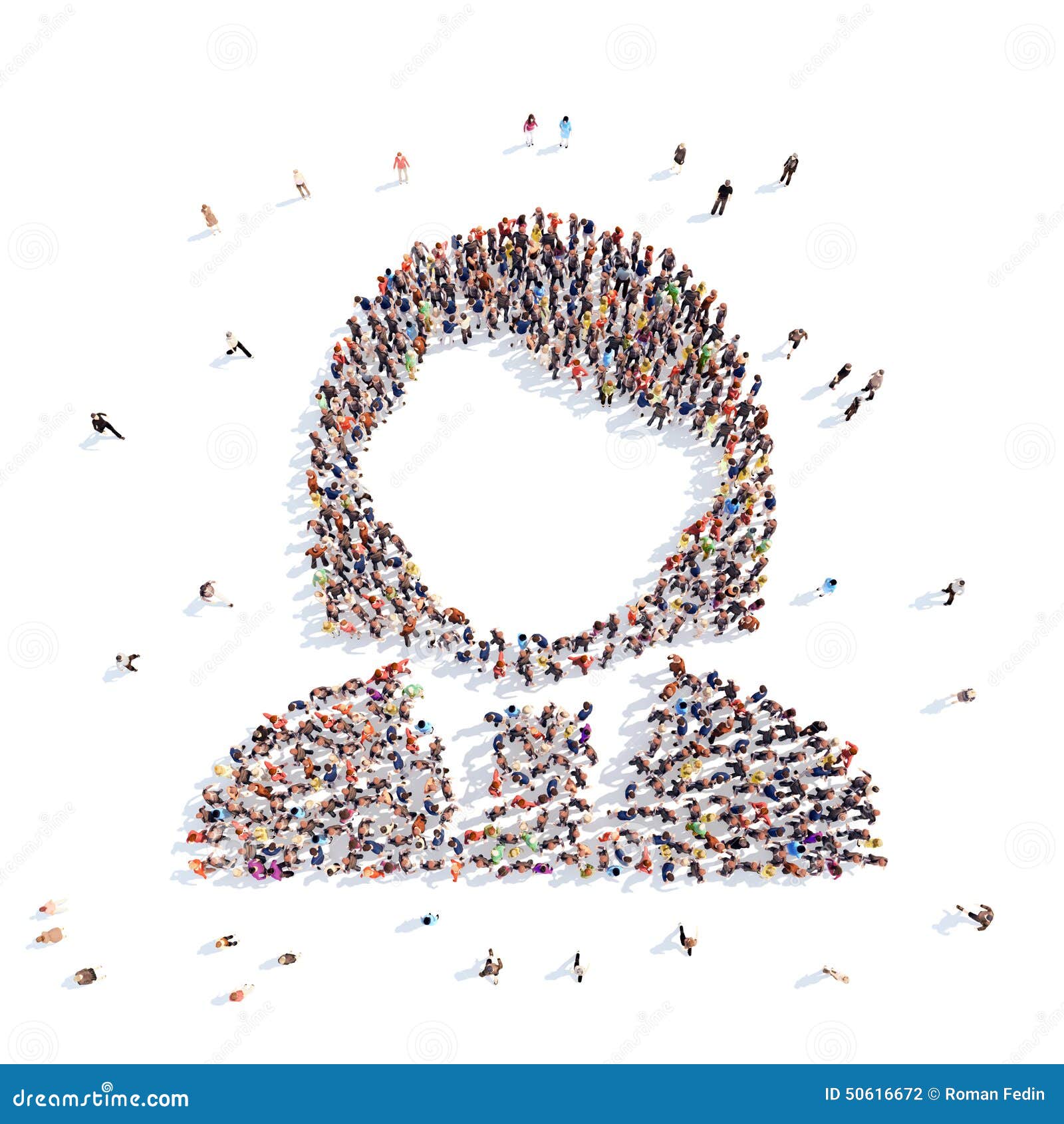 People in the shape of man stock illustration. Illustration of ...