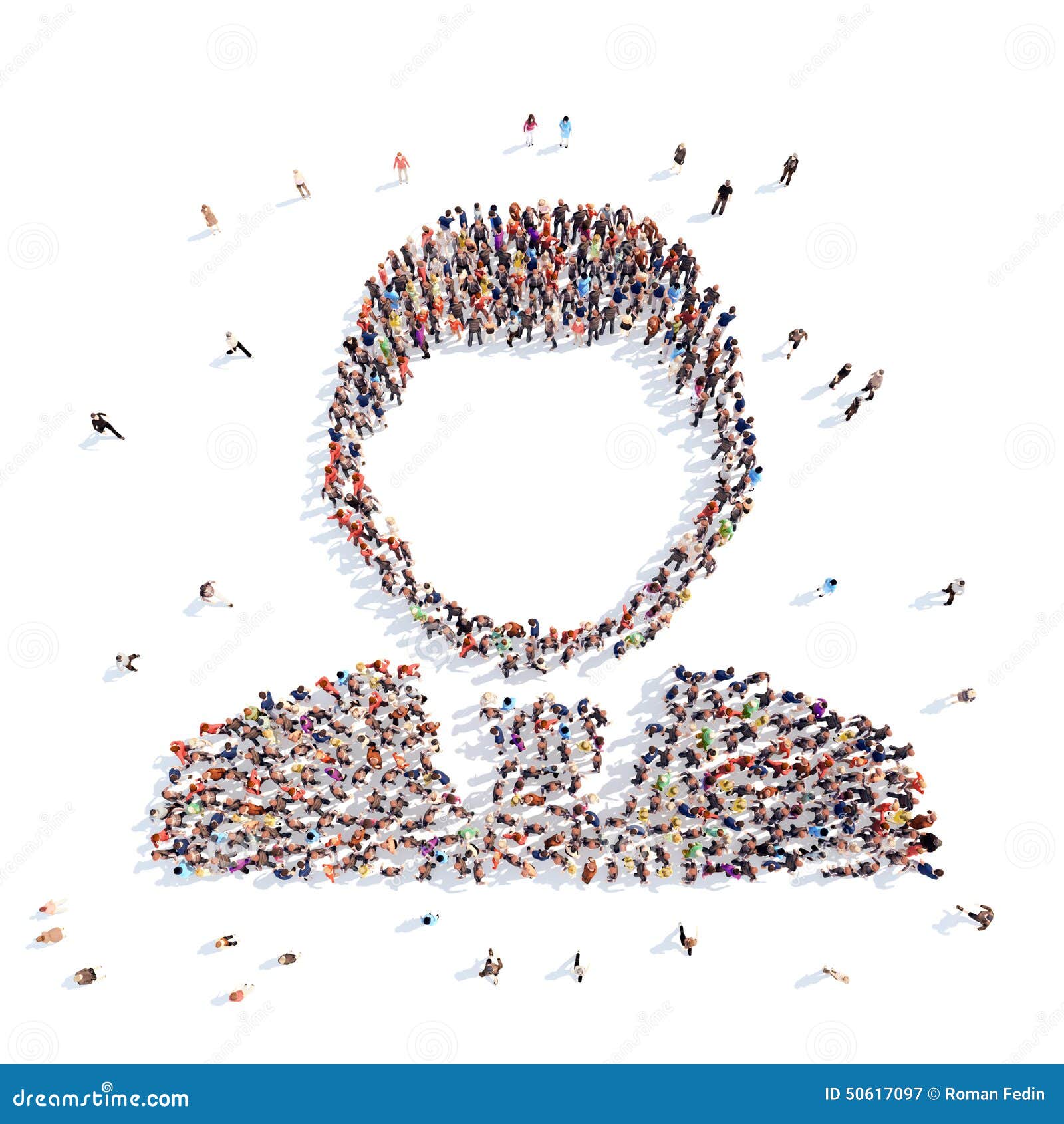 People in the shape of man stock illustration. Illustration of bright ...