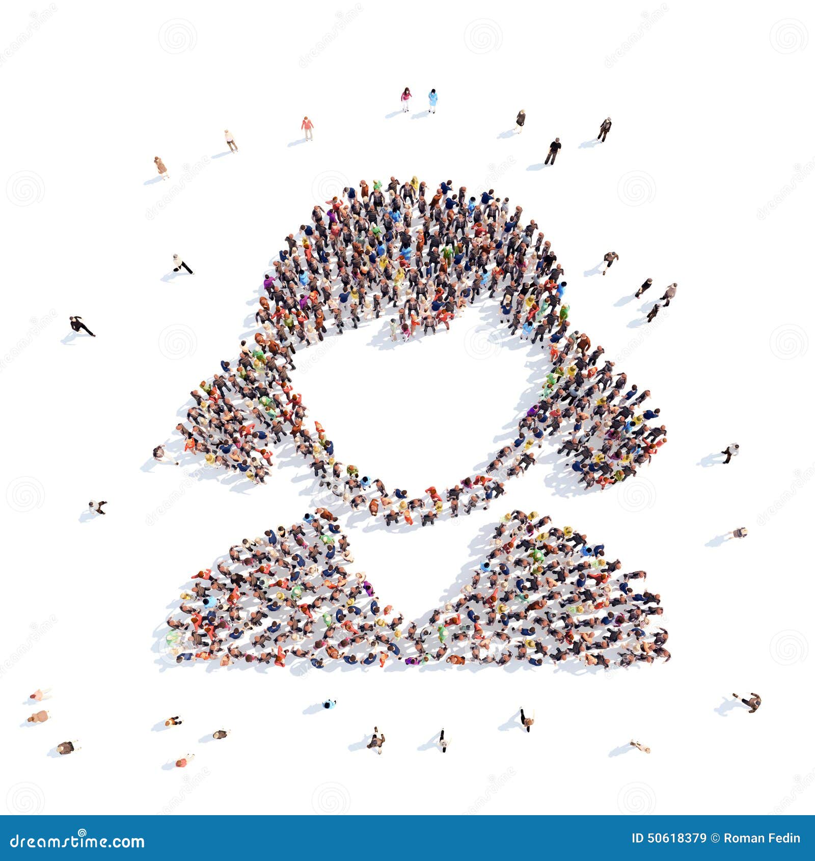 People in the shape of man stock illustration. Illustration of ...