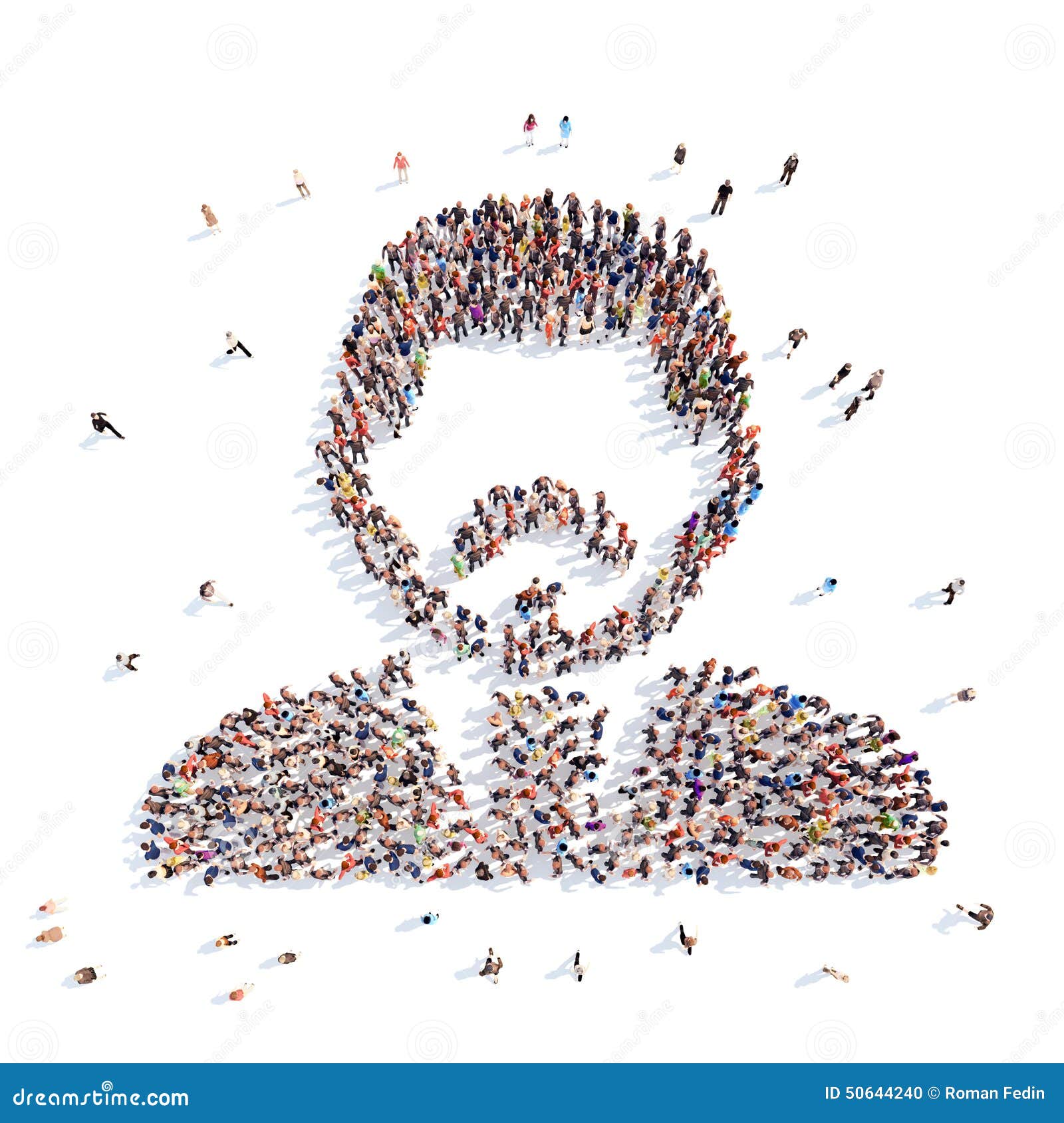 People in the shape of man stock illustration. Illustration of ...