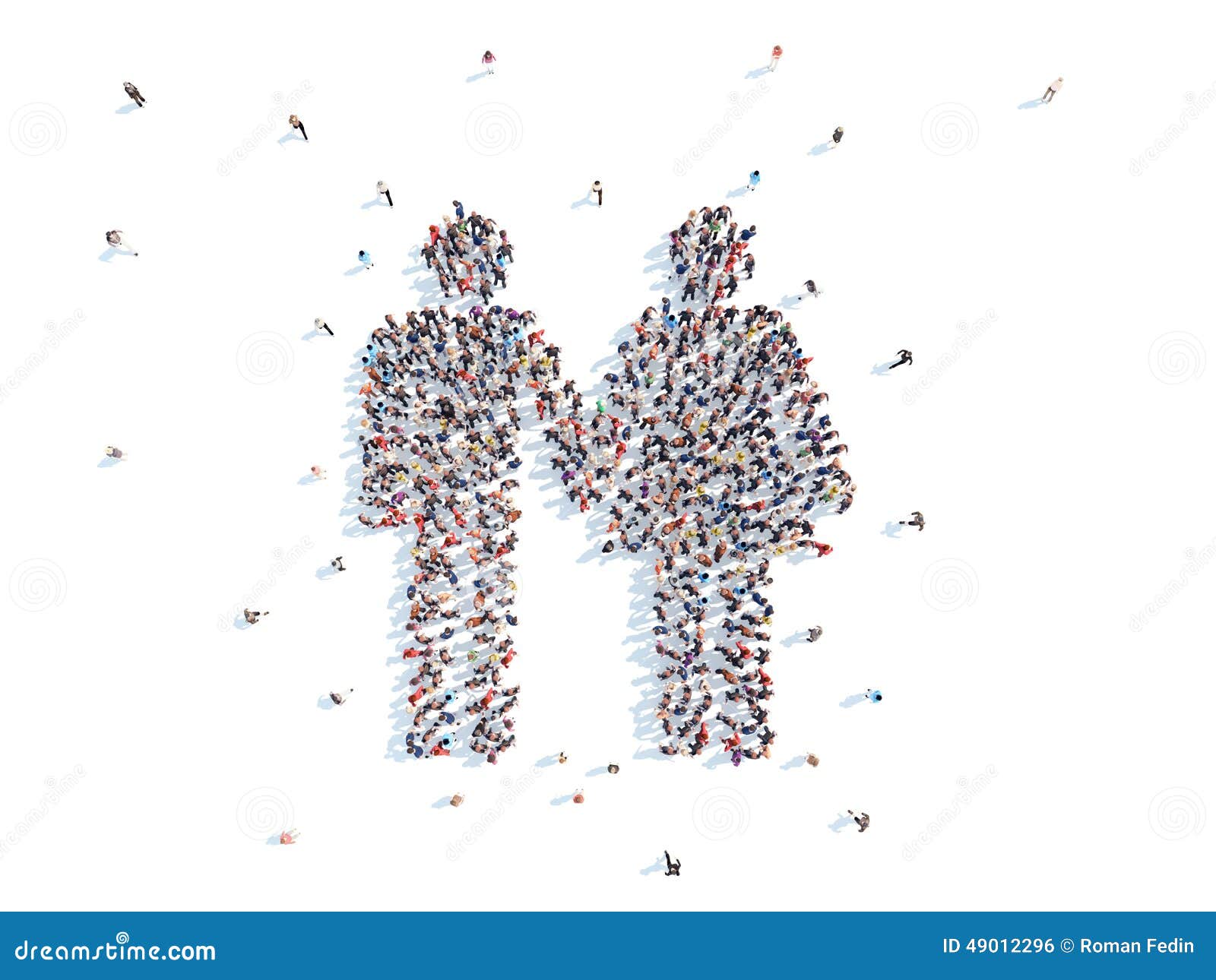 People in the Shape of Mans. Stock Illustration - Illustration of ...